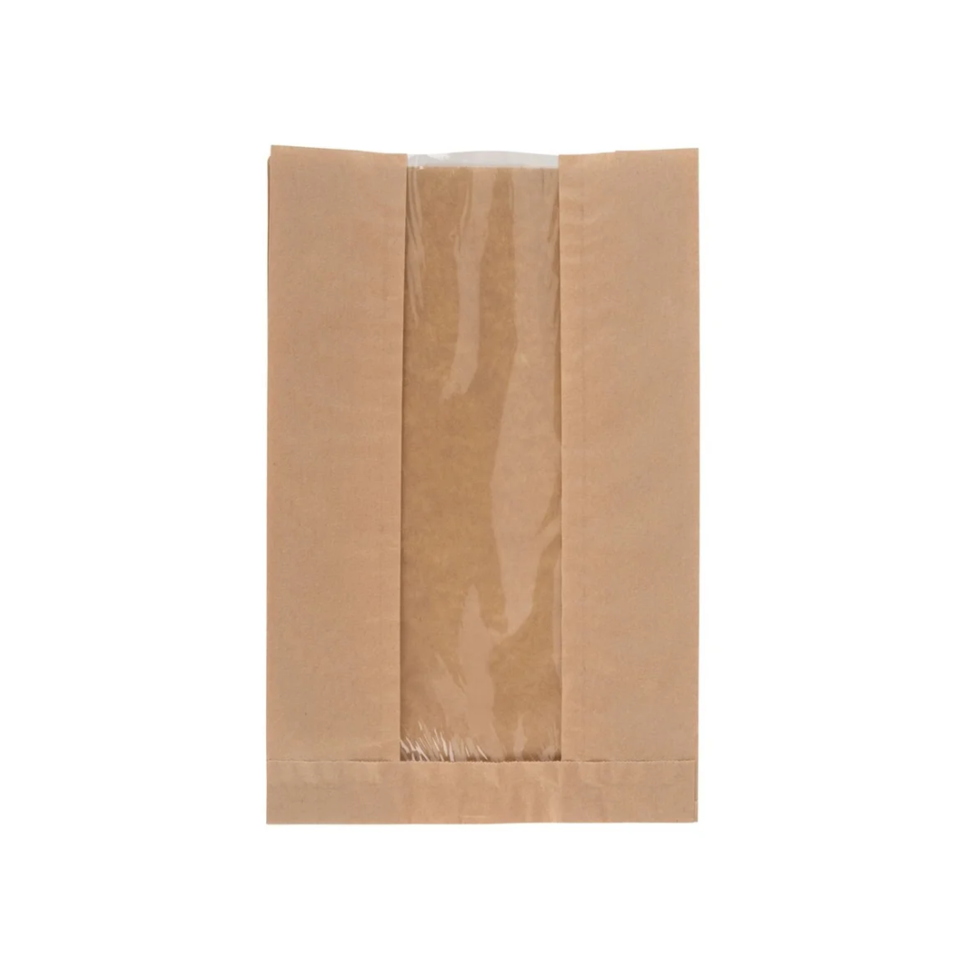 Brown Sandwich Bags with Window – Durable & Eco-Friendly